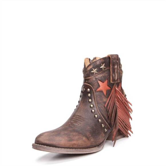 Circle G | Shoes | New Circle G Fringe And Studs Ankle Bootie In ...